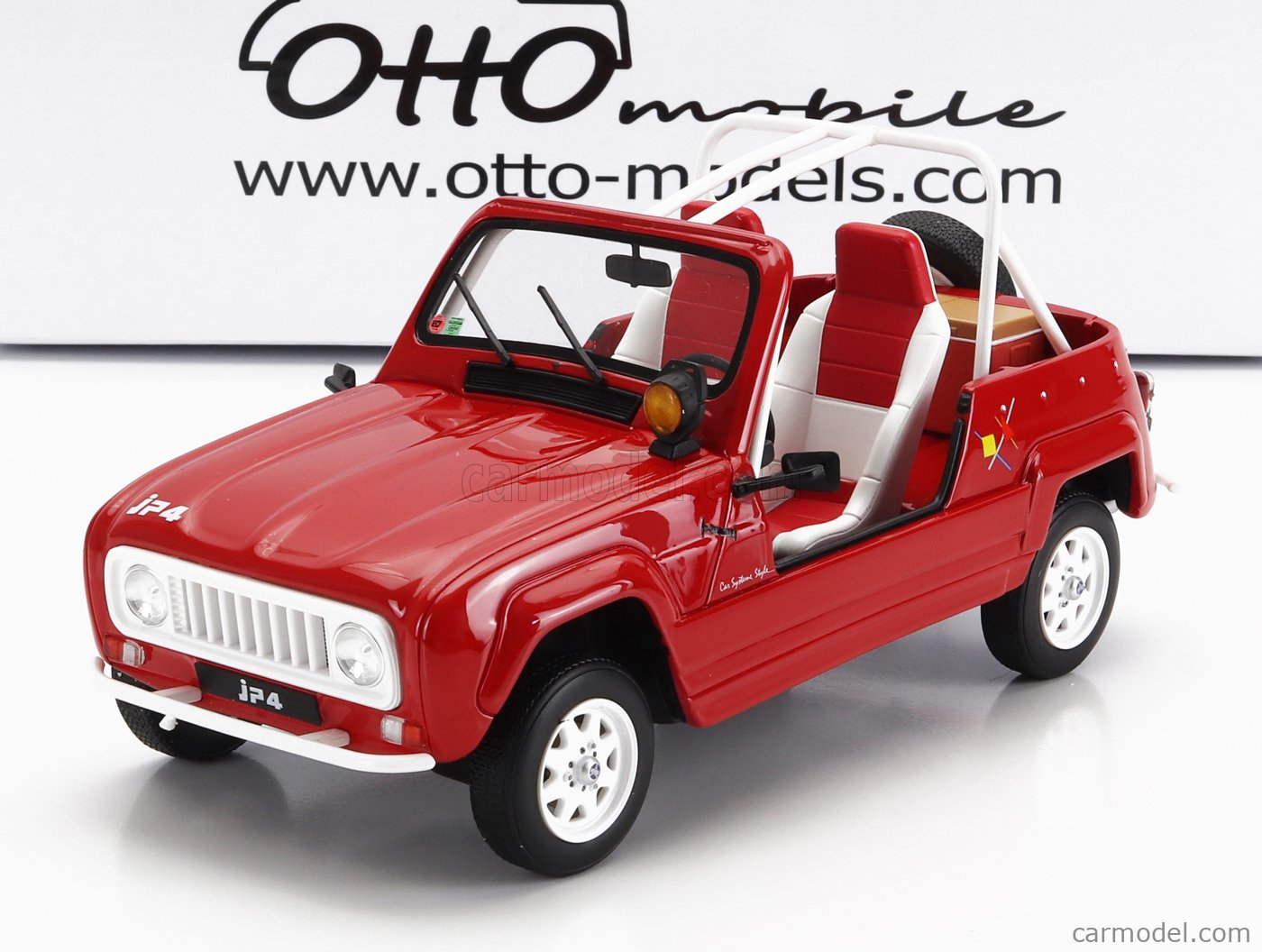 OTTO-MOBILE OT998 Scale 1/18 | RENAULT R4 JP4 1987 RED