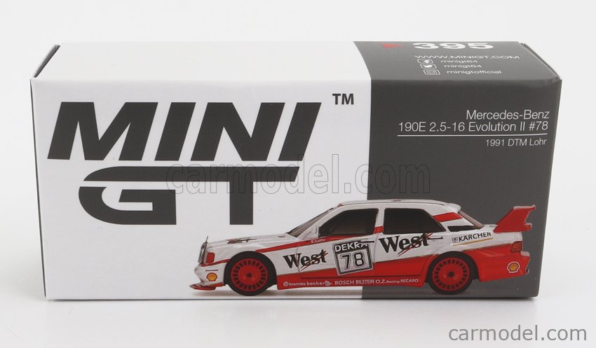 MINI-GT MGT00395-L Scale 1/64 | MERCEDES BENZ 190E 2.5 16V EVO2 TEAM ...