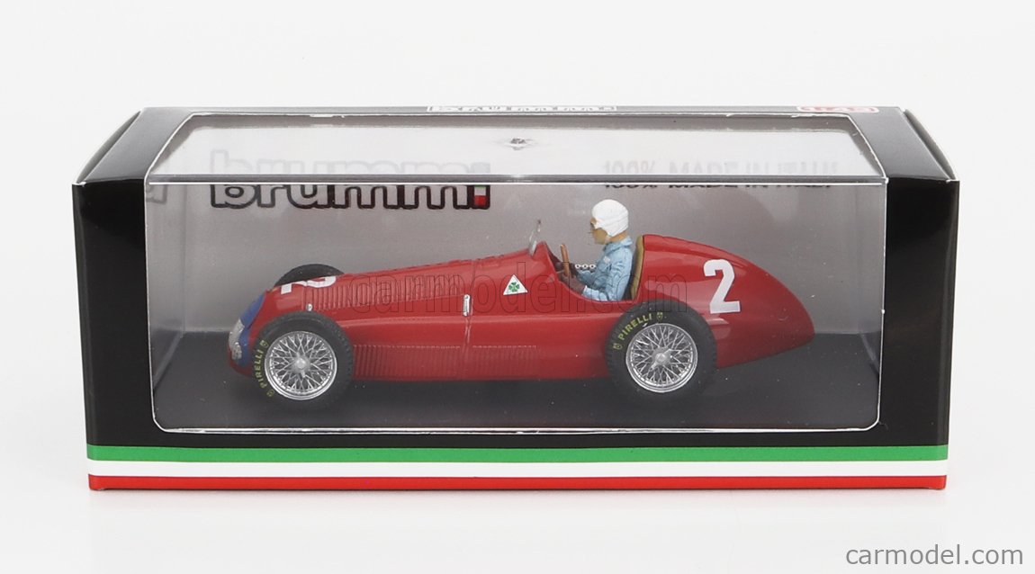BRUMM R036B-CH-UPD-2023 Scale 1/43 | ALFA ROMEO F1 158 N 2 WORLD CHAMPION WINNER ENGLISH GP NINO ...