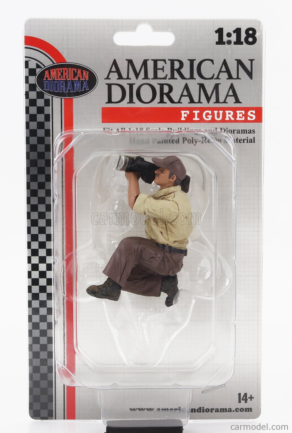 AMERICAN DIORAMA 18017 Scale 1/18 | FIGURES CAMERA CREW - MAN CAMERAMAN ...
