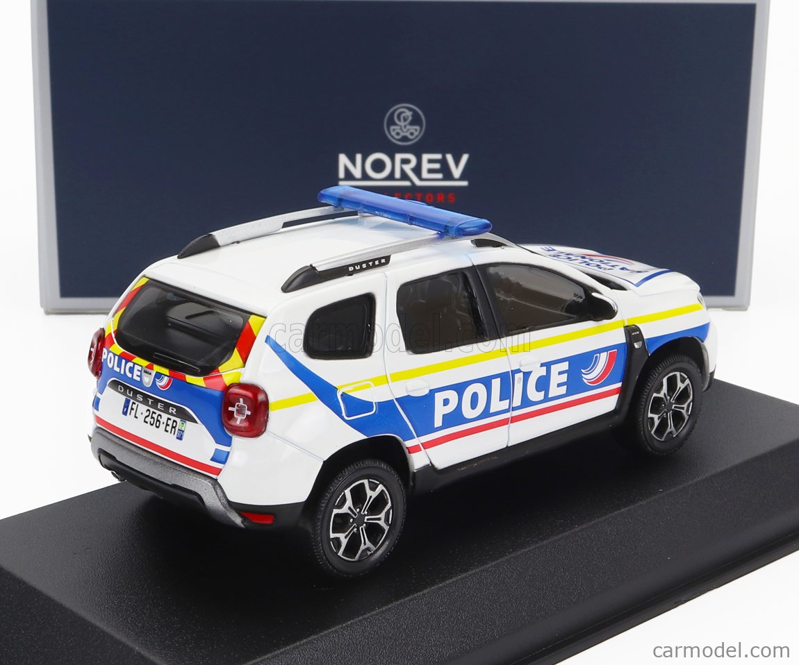 NOREV 509027 Scale 1/43 | DACIA DUSTER POLICE NATIONALE 2021 WHITE BLUE ...