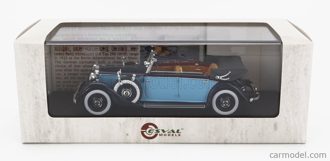 ESVAL MODEL EMEU43043C Scale 1/43 | MERCEDES BENZ 290 W18 D PASSO LUNGO ...
