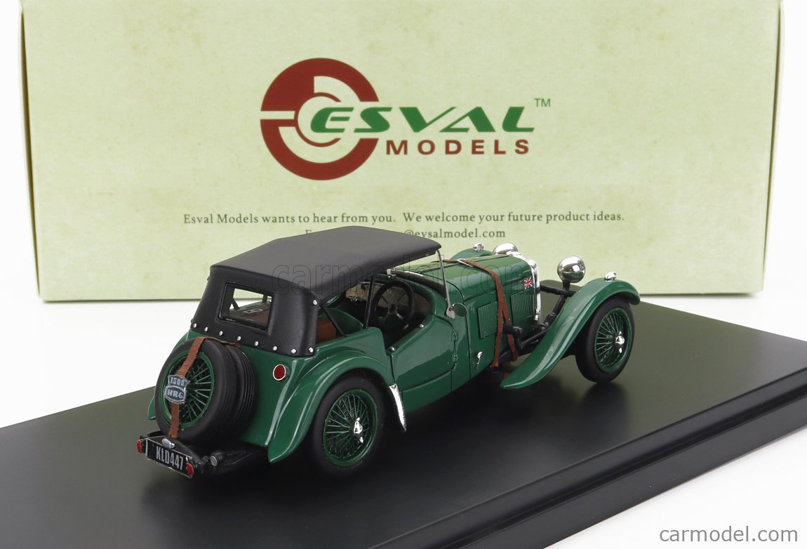 ESVAL MODEL EMUS43040D Scale 1/43 | HRG 1500 SPORT ROADSTER CLOSED 1947 ...