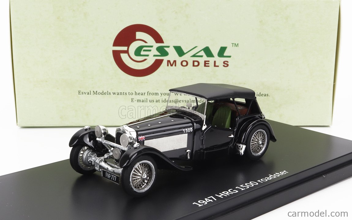 ESVAL MODEL EMUS43040B Scale 1/43 | HRG 1500 SPORT ROADSTER CLOSED 1947 ...