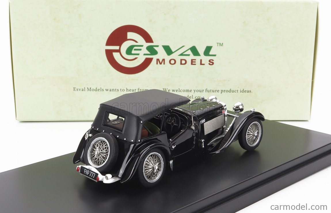 ESVAL MODEL EMUS43040B Scale 1/43 | HRG 1500 SPORT ROADSTER CLOSED 1947 ...