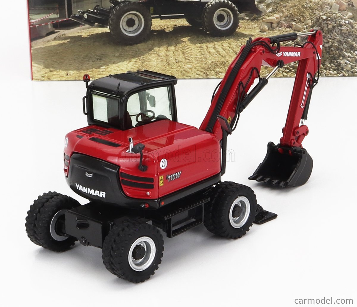 NZG BX974100 Escala 1/50 | YANMAR B110W ESCAVATORE GOMMATO - TRACTOR ...