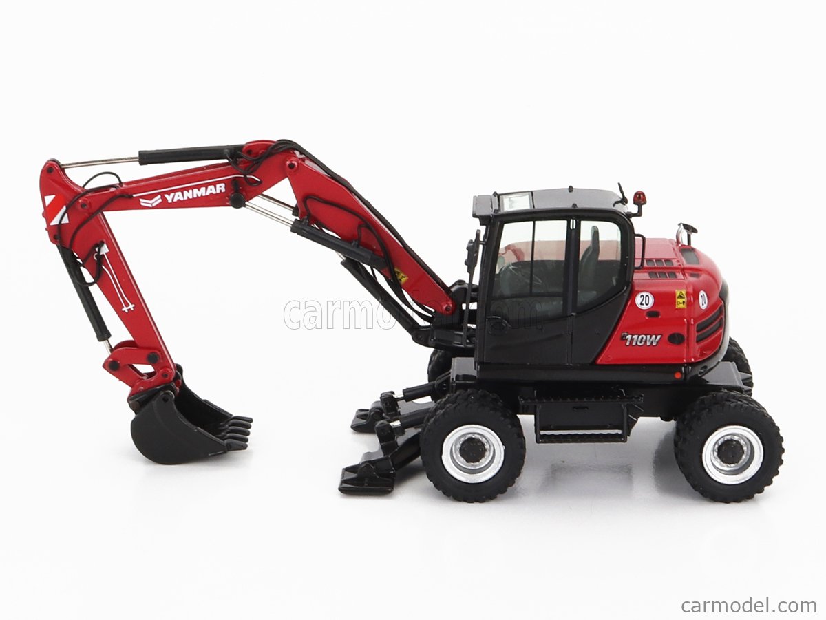 NZG BX974100 Scala 1/50 | YANMAR B110W ESCAVATORE GOMMATO - TRACTOR ...