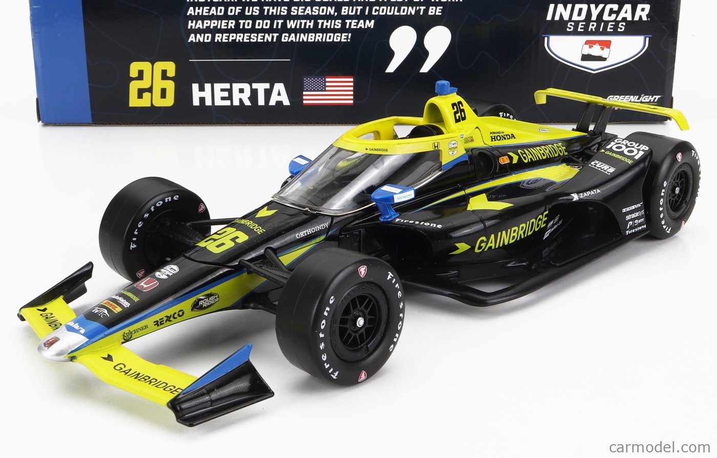 GREENLIGHT 11183 Scale 1/18 | HONDA TEAM ANDRETTI AUTOSPORT N 26 INDY ...