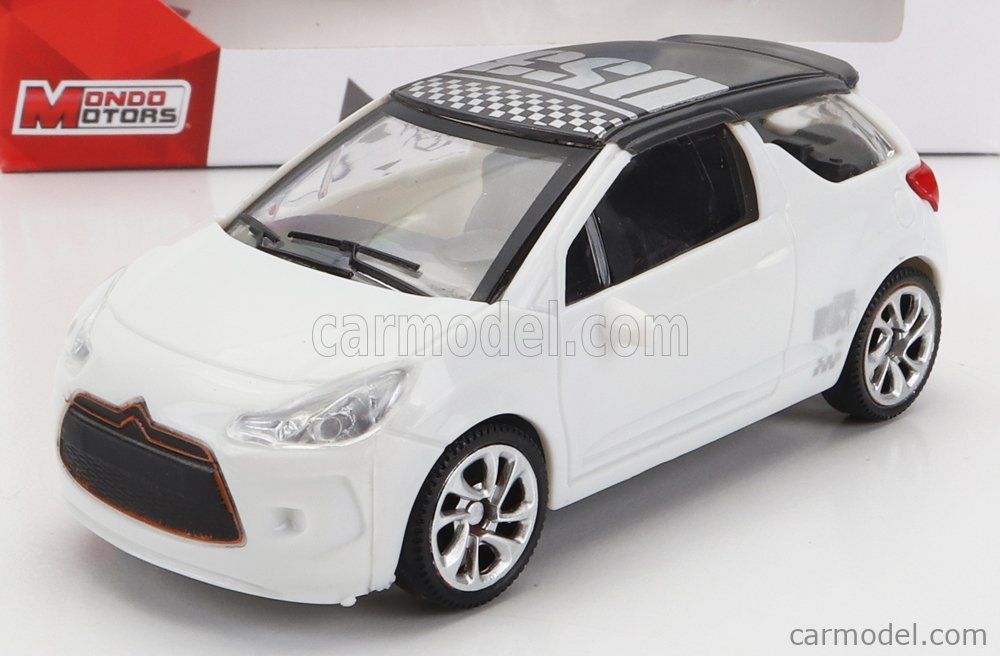 MONDOMOTORS MM53190 Scale 1/43 | CITROEN DS3 2013 WHITE BLACK