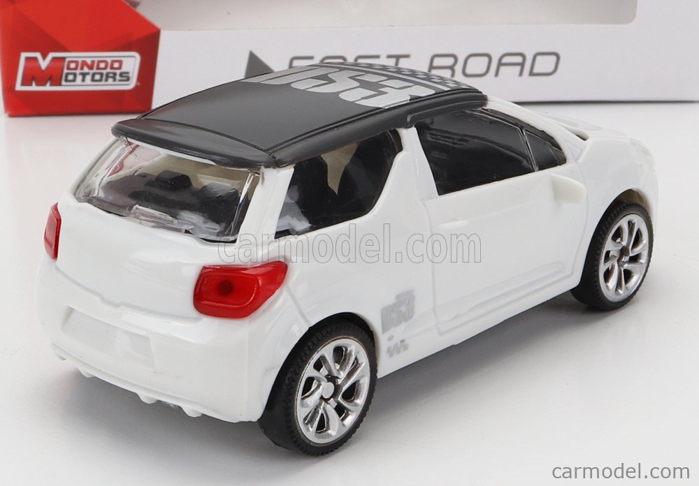 MONDOMOTORS MM53190 Scale 1/43 | CITROEN DS3 2013 WHITE BLACK