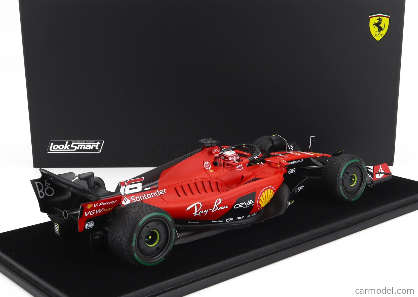 LOOKSMART LS18F1053 Scale 1/18 | FERRARI F1 SF-23 TEAM SCUDERIA FERRARI N 16 6th MONACO GP 2023 ...