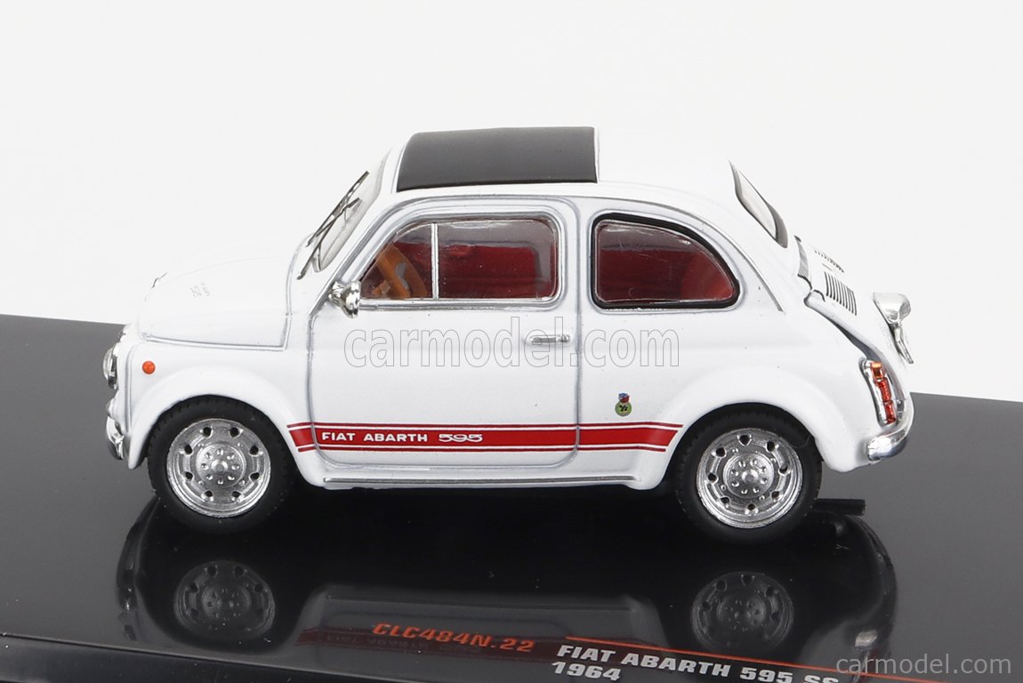 IXO-MODELS CLC484N.22 Scale 1/43 | FIAT 500 ABARTH 595 SS 1965 WHITE RED
