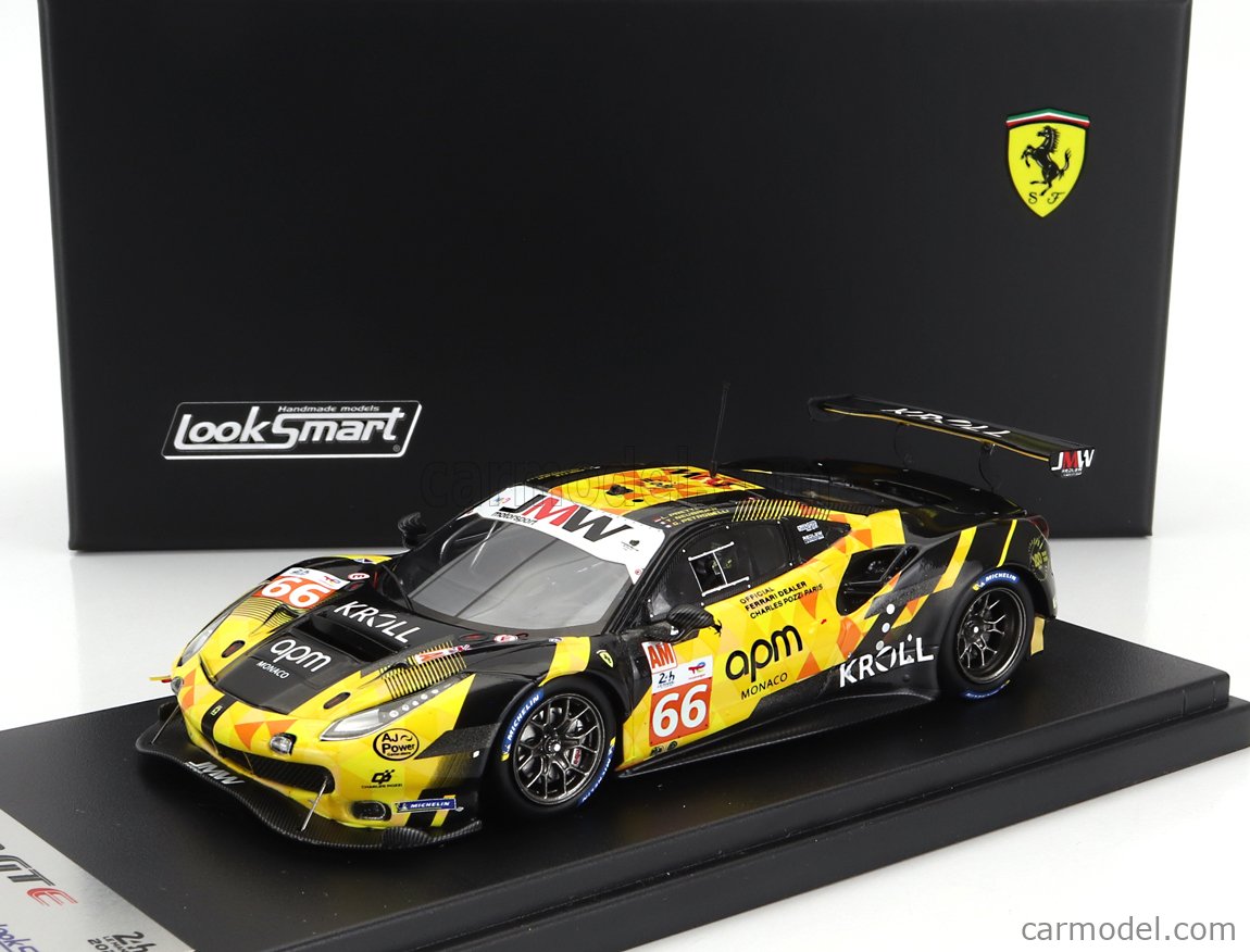 LOOKSMART LSLM166 Scala 1/43 | FERRARI 488 GTE EVO 3.9L TURBO V8 TEAM ...