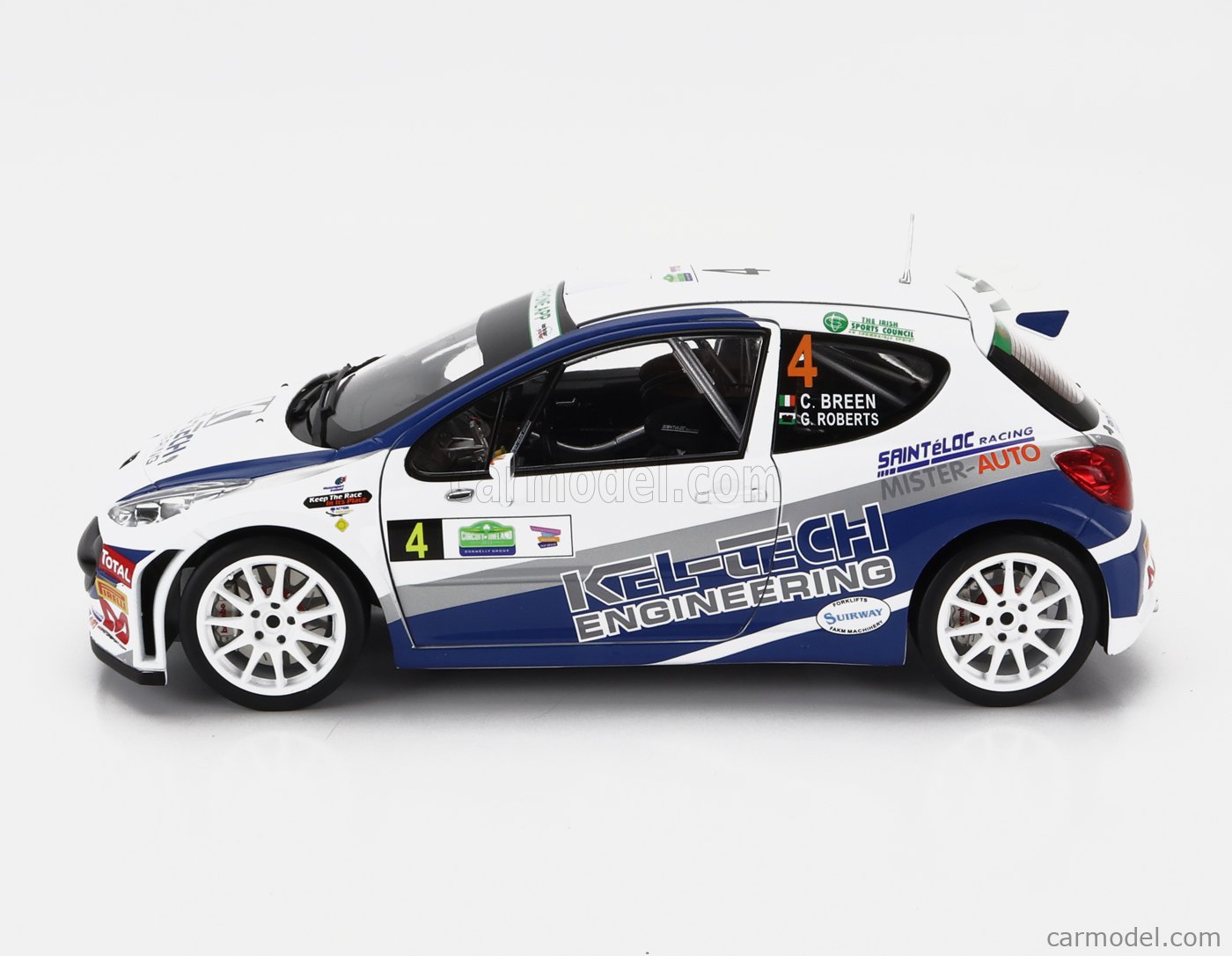 SUN-STAR 05438 Scale 1/18 | PEUGEOT 207 S2000 N 4 RALLY CIRCUIT OF ...