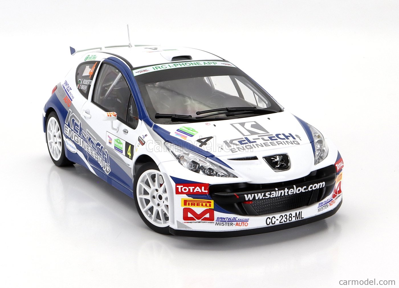 SUN-STAR 05438 Scale 1/18 | PEUGEOT 207 S2000 N 4 RALLY CIRCUIT OF ...