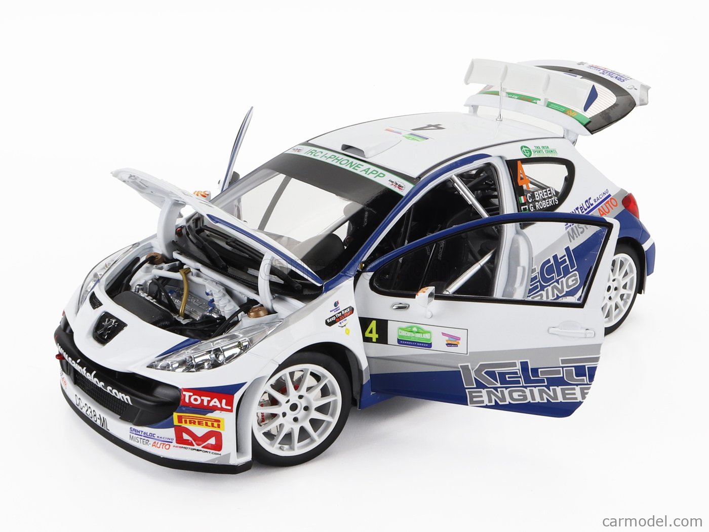 SUN-STAR 05438 Scale 1/18 | PEUGEOT 207 S2000 N 4 RALLY CIRCUIT OF ...