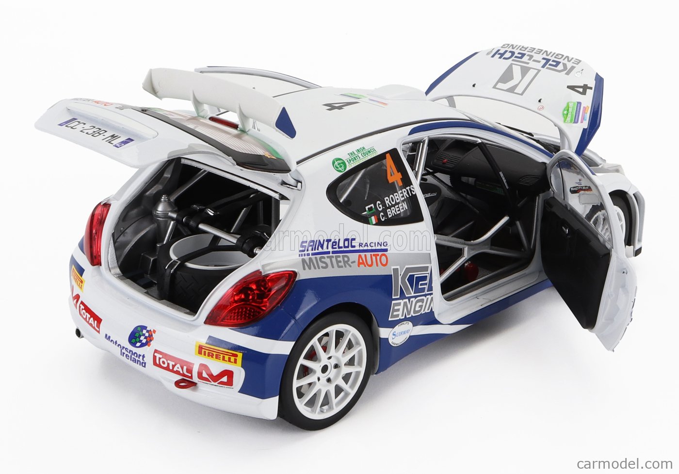 SUN-STAR 05438 Scale 1/18 | PEUGEOT 207 S2000 N 4 RALLY CIRCUIT OF ...