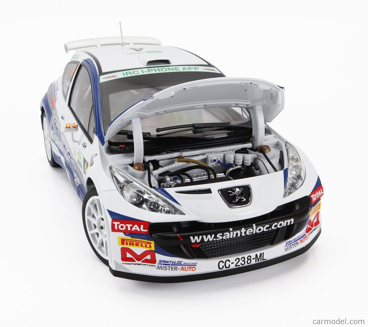 SUN-STAR 05438 Scale 1/18 | PEUGEOT 207 S2000 N 4 RALLY CIRCUIT OF ...