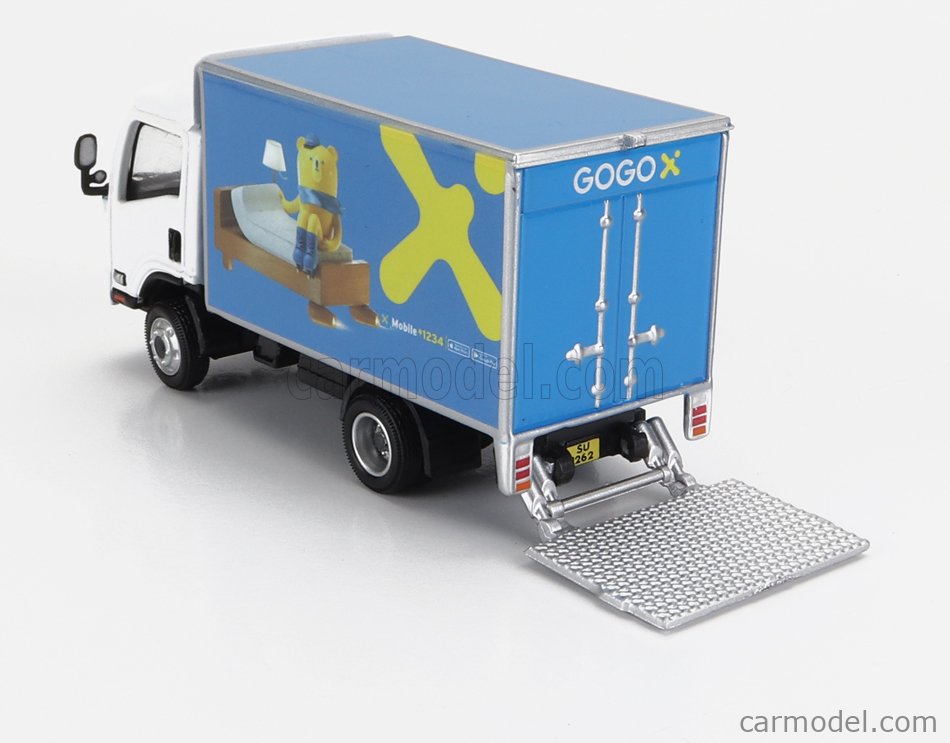 TINY TOYS ATC64799 Scale 1/64 | ISUZU N-SERIES GOGOVAN BEAR 2010 WHITE BLUE