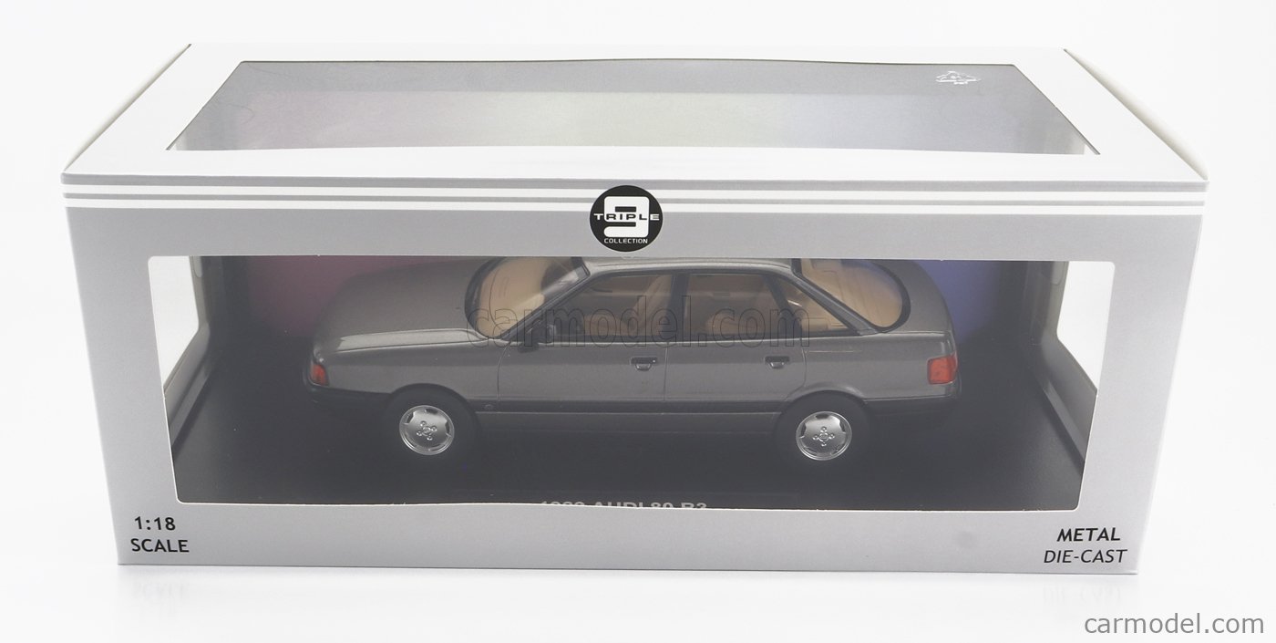 TRIPLE9 T9-1800341 Scale 1/18 | AUDI 80 B3 1989 GREY