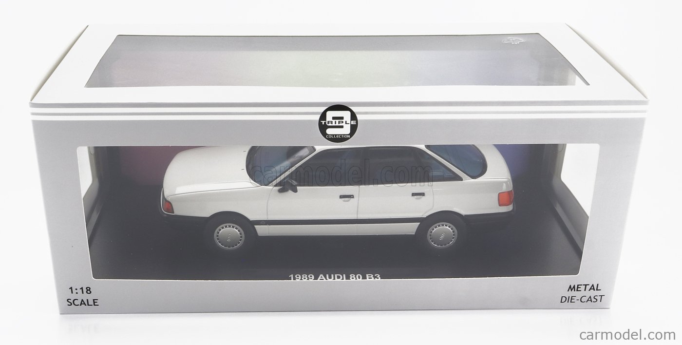 TRIPLE9 T9-1800340 Scale 1/18 | AUDI 80 B3 1989 WHITE
