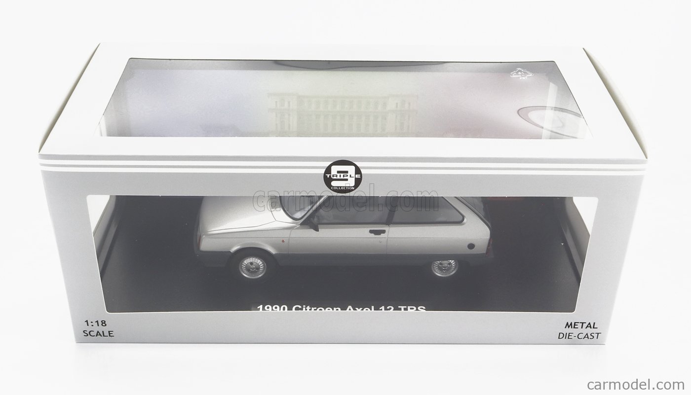 TRIPLE9 T9-1800335 Scale 1/18 | CITROEN AXEL 1990 SILVER
