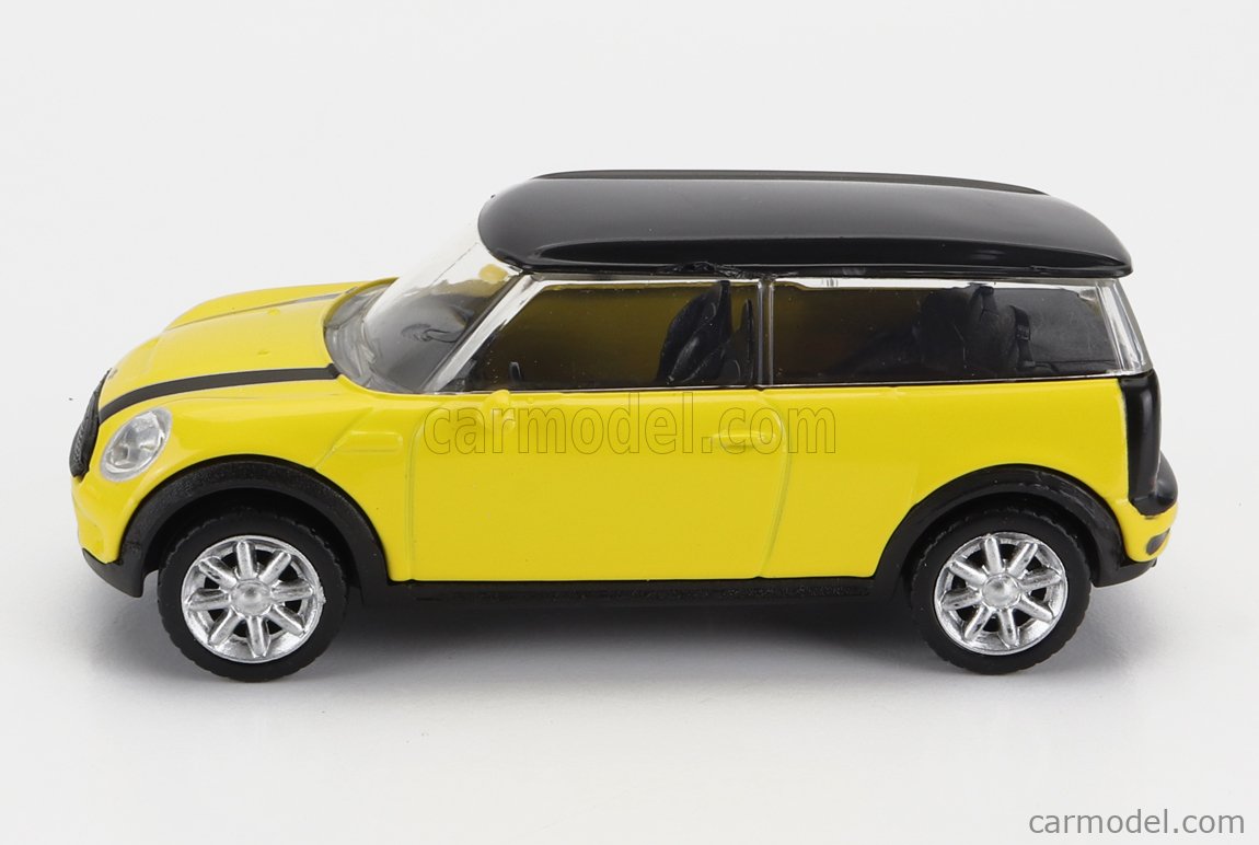 RASTAR 37300Y Scale 1/43 | MINI COOPER CLUBMAN 2007 YELLOW BLACK