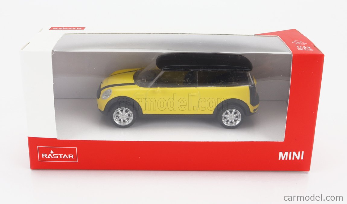 RASTAR 37300Y Scale 1/43 | MINI COOPER CLUBMAN 2007 YELLOW BLACK