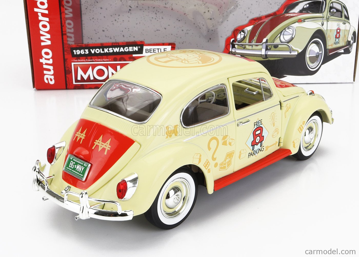 AUTOWORLD AWSS141 Escala 1/18 | VOLKSWAGEN BEETLE 1963 WITH Mr ...