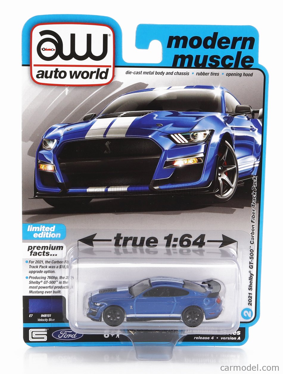 AUTOWORLD AWSP114A-64382 Scale 1/64 | FORD USA MUSTANG SHELBY GT500 ...