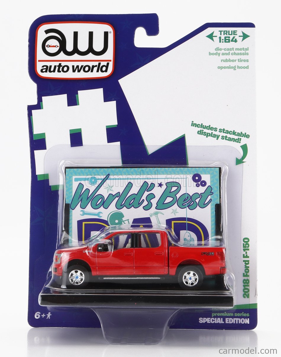 AUTOWORLD AWAC017FORD Scala 1/64 | FORD USA F-150 PICK-UP 2018 RED