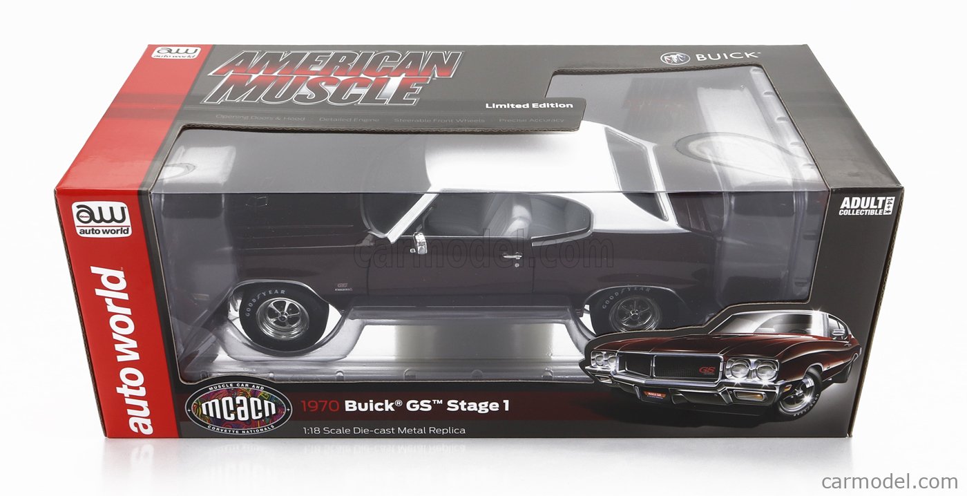 AUTOWORLD AMM1296/06 Scale 1/18 | BUICK GS STAGE 1 HARD-TOP 1970 ...
