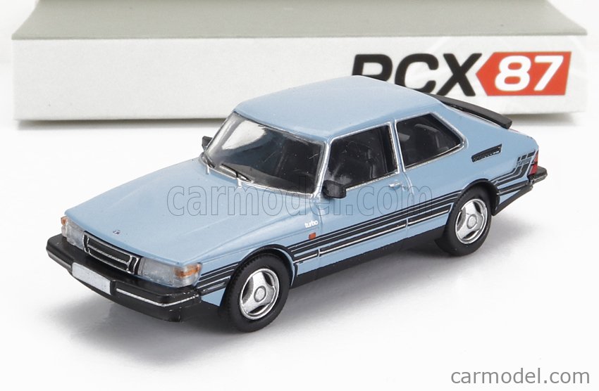 PREMIUM CLASSIXXS PCX870650 Scale 1/87 | SAAB 900 TURBO 1986 LIGHT BLUE