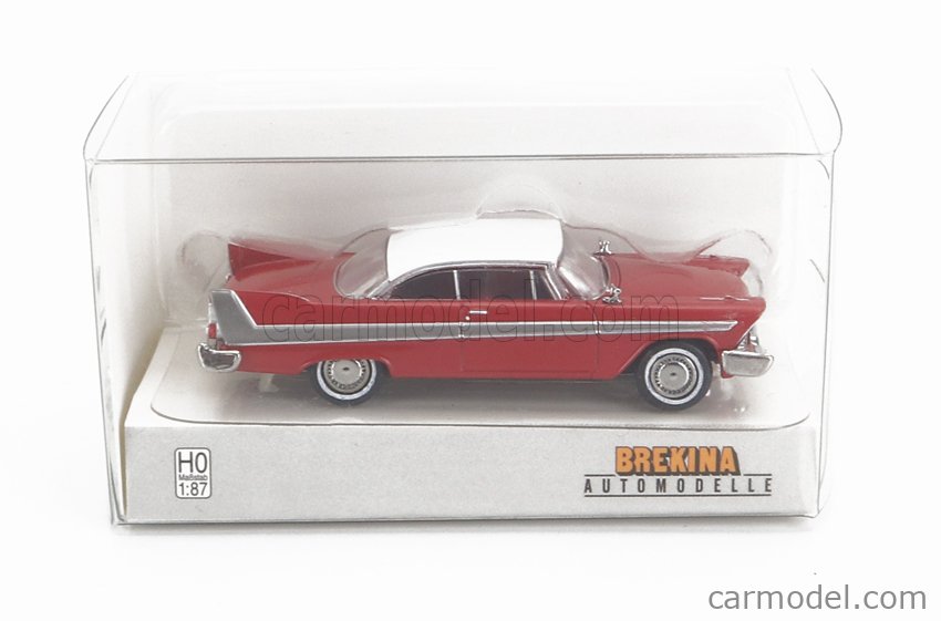 BREKINA PLAST BRE19675 Scale 1/87 | PLYMOUTH FURY 1958 RED WHITE