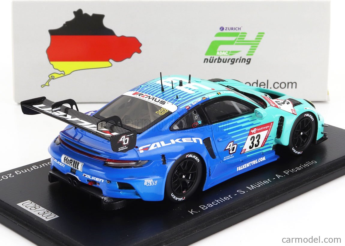 SPARK-MODEL SG922 Escala 1/43 | PORSCHE 911 992 GT3 R TEAM FALKEN ...