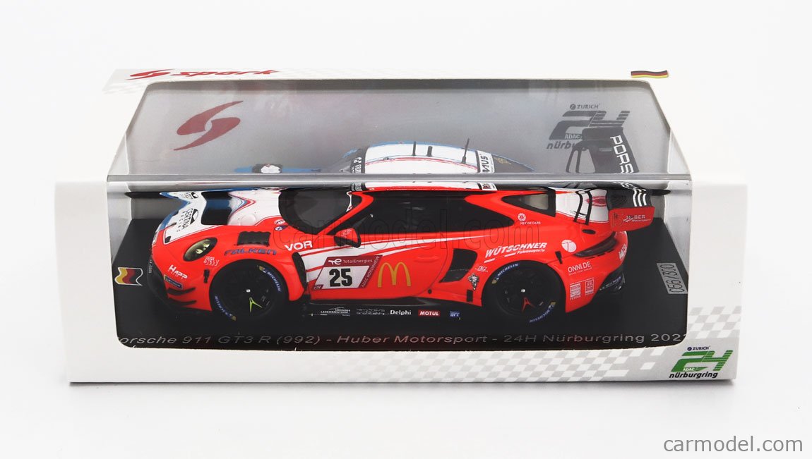 SPARK-MODEL SG917 Scale 1/43 | PORSCHE 911 992 GT3 R TEAM HUBER ...