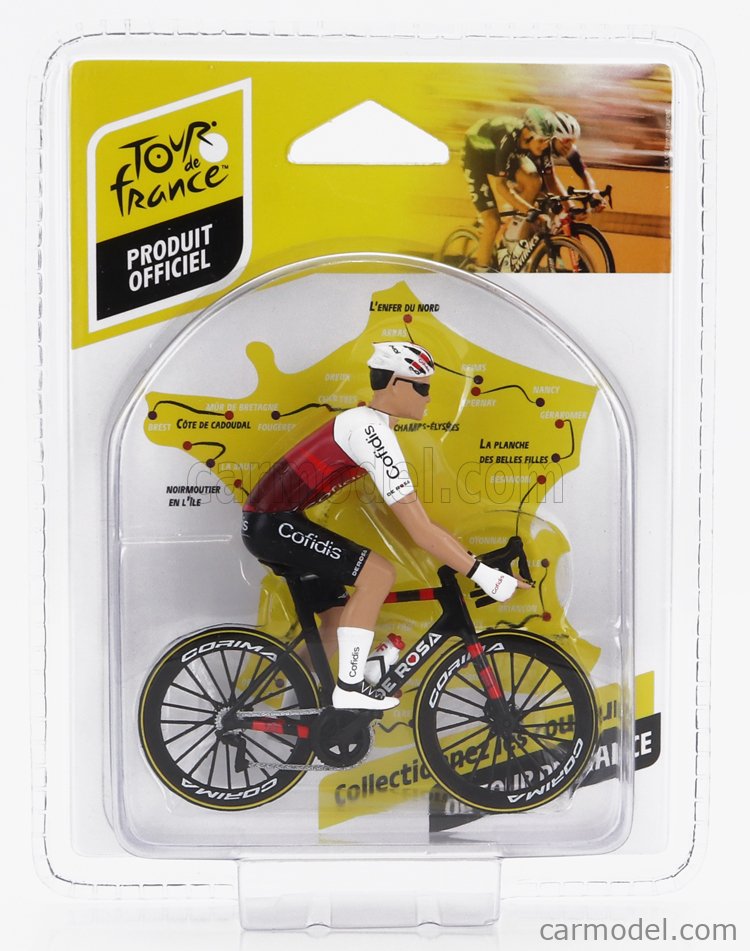 SOLIDO 1809911 Scale 1/18 | FIGURES CICLISTA - CYCLIST - TEAM COFIDIS - TOUR DE FRANCE 2023 WHITE