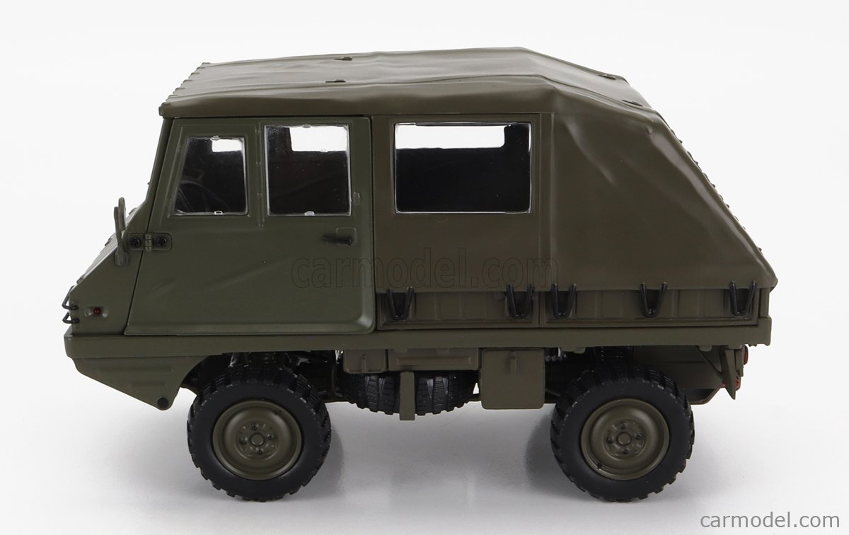 SCHUCO 450044200 Scale 1/18 | STEYR-PUCH HAFLINGER OBH 1975 MILITARY GREEN