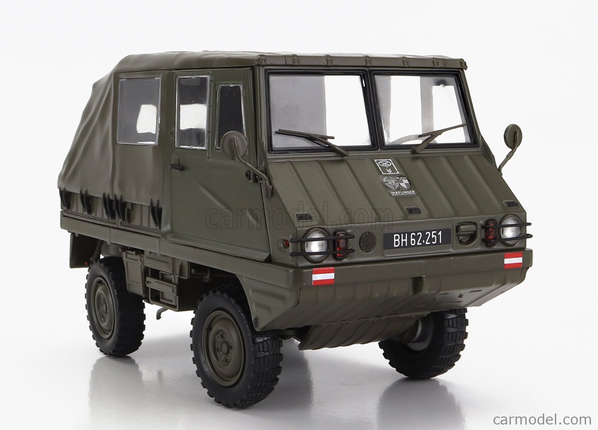 SCHUCO 450044200 Scale 1/18 | STEYR-PUCH HAFLINGER OBH 1975 MILITARY GREEN