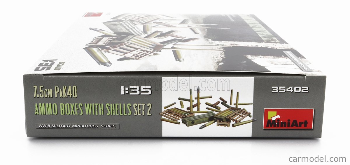 MINIART 35402 Scala 1/35 | ACCESSORIES MILITARY 7.5CM PAK40 AMMO BOXES ...