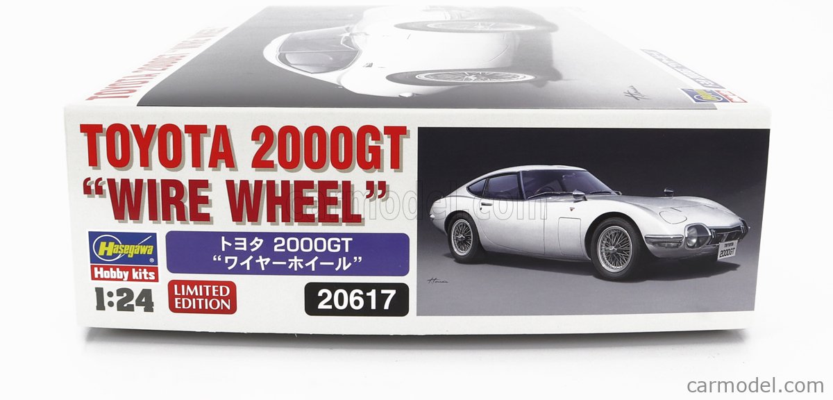 HASEGAWA 20617 Scale 1/24 | TOYOTA 2000GT COUPE WIRE WHEELS 1967