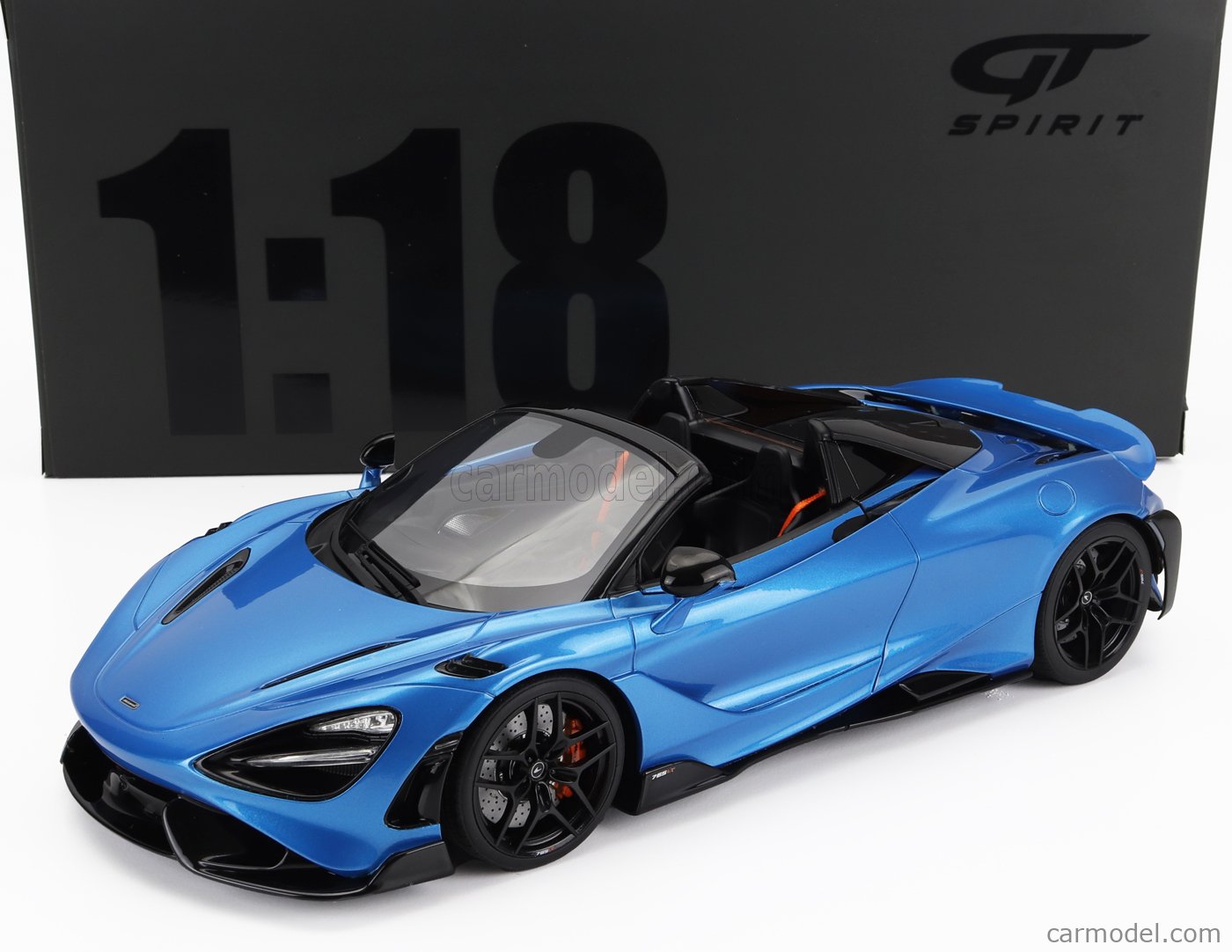 GT-SPIRIT GT886 Escala 1/18 | McLAREN 765LT SPIDER 2021 AMIT BLUE