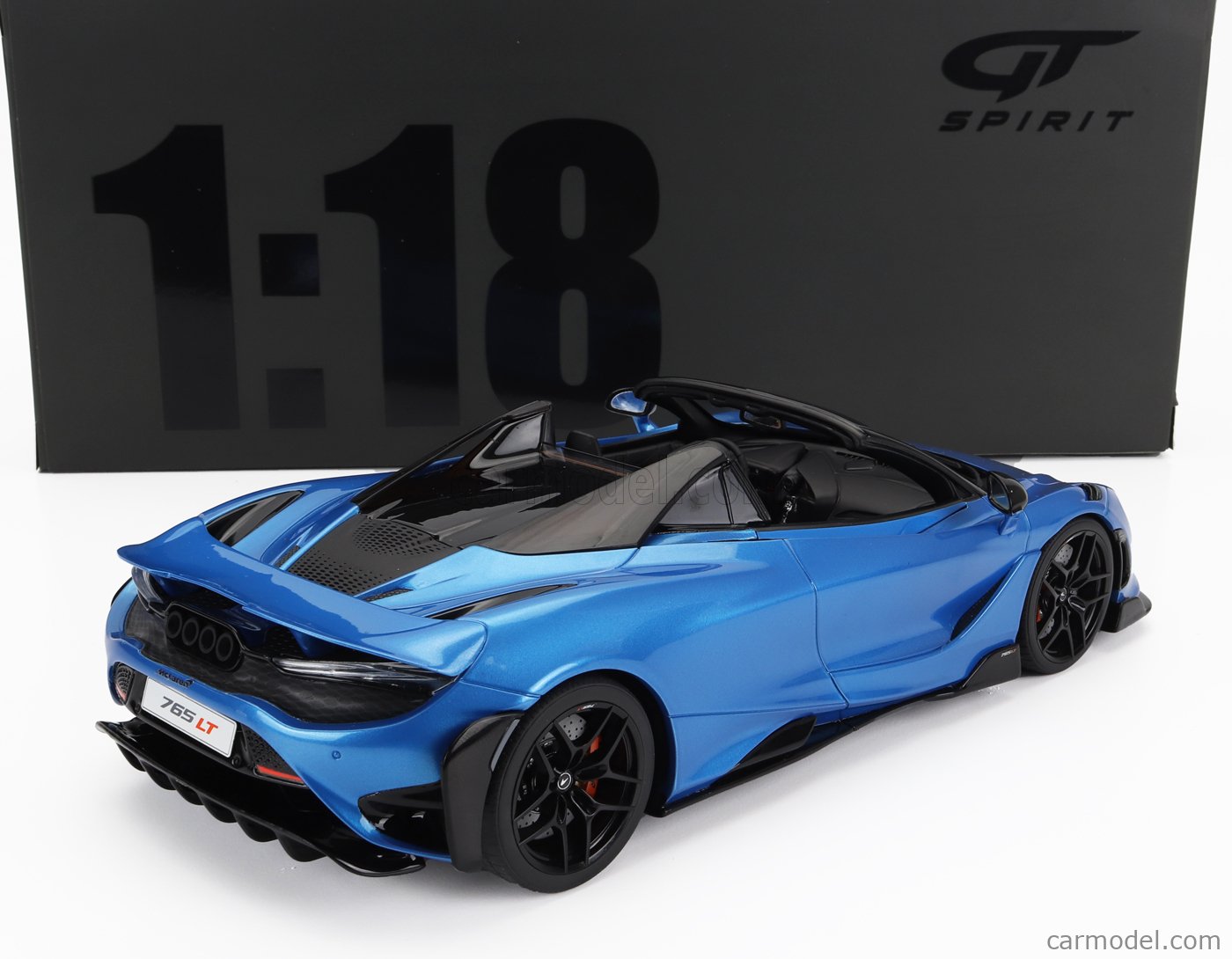 GT-SPIRIT GT886 Escala 1/18 | McLAREN 765LT SPIDER 2021 AMIT BLUE