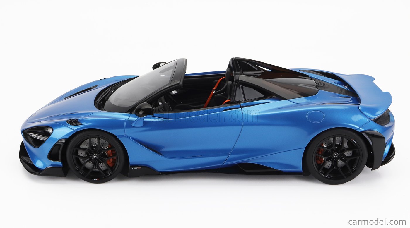 GT-SPIRIT GT886 Escala 1/18 | McLAREN 765LT SPIDER 2021 AMIT BLUE