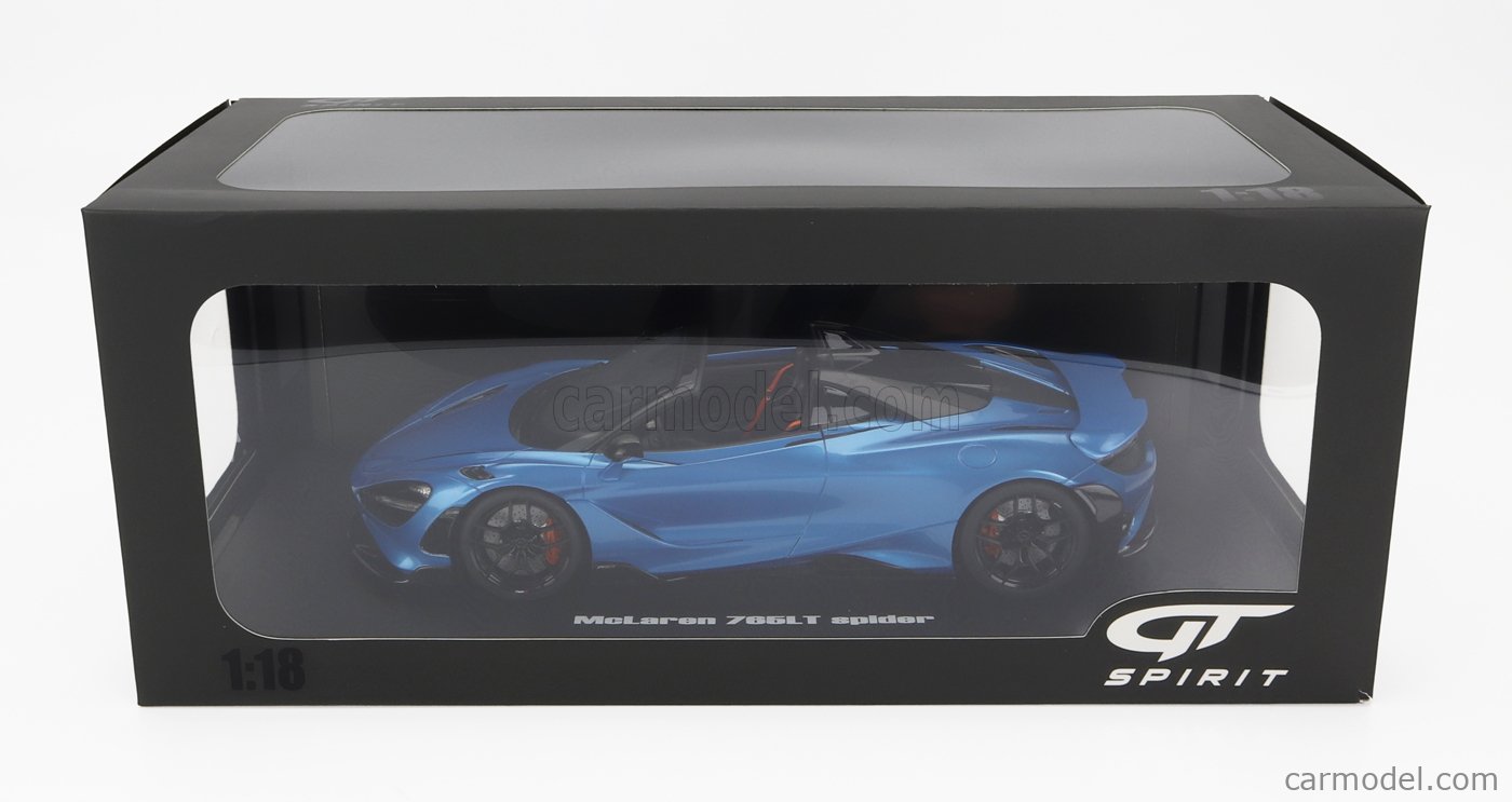GT-SPIRIT GT886 Escala 1/18 | McLAREN 765LT SPIDER 2021 AMIT BLUE