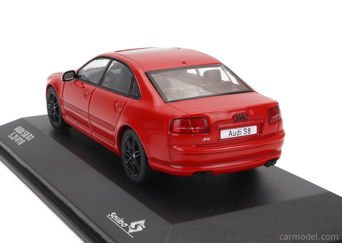SOLIDO 4313304 Scala 1/43 | AUDI A8 S8 (D3) 5.2i V10 2010 RED