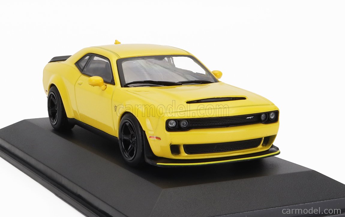 SOLIDO 4310308 Scale 1/43 | DODGE CHALLENGER COUPE 2018 YELLOW BLACK