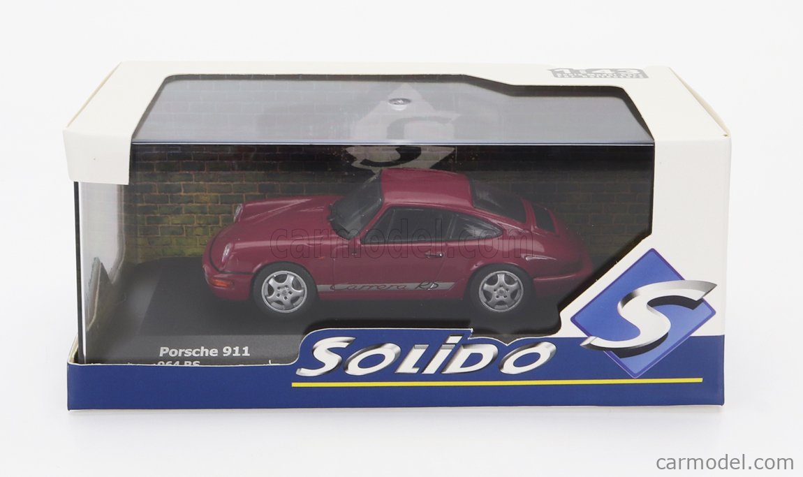 SOLIDO 4312902 Scale 1/43 | PORSCHE 911 964 RS COUPE 1992 RED