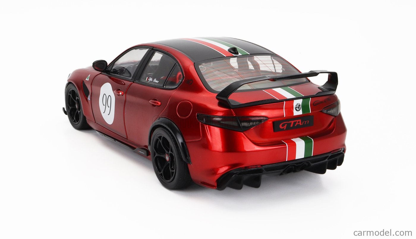 SOLIDO 1806904 Scale 1/18 | ALFA ROMEO GIULIA GTAm N 99 RACING 2022 ...