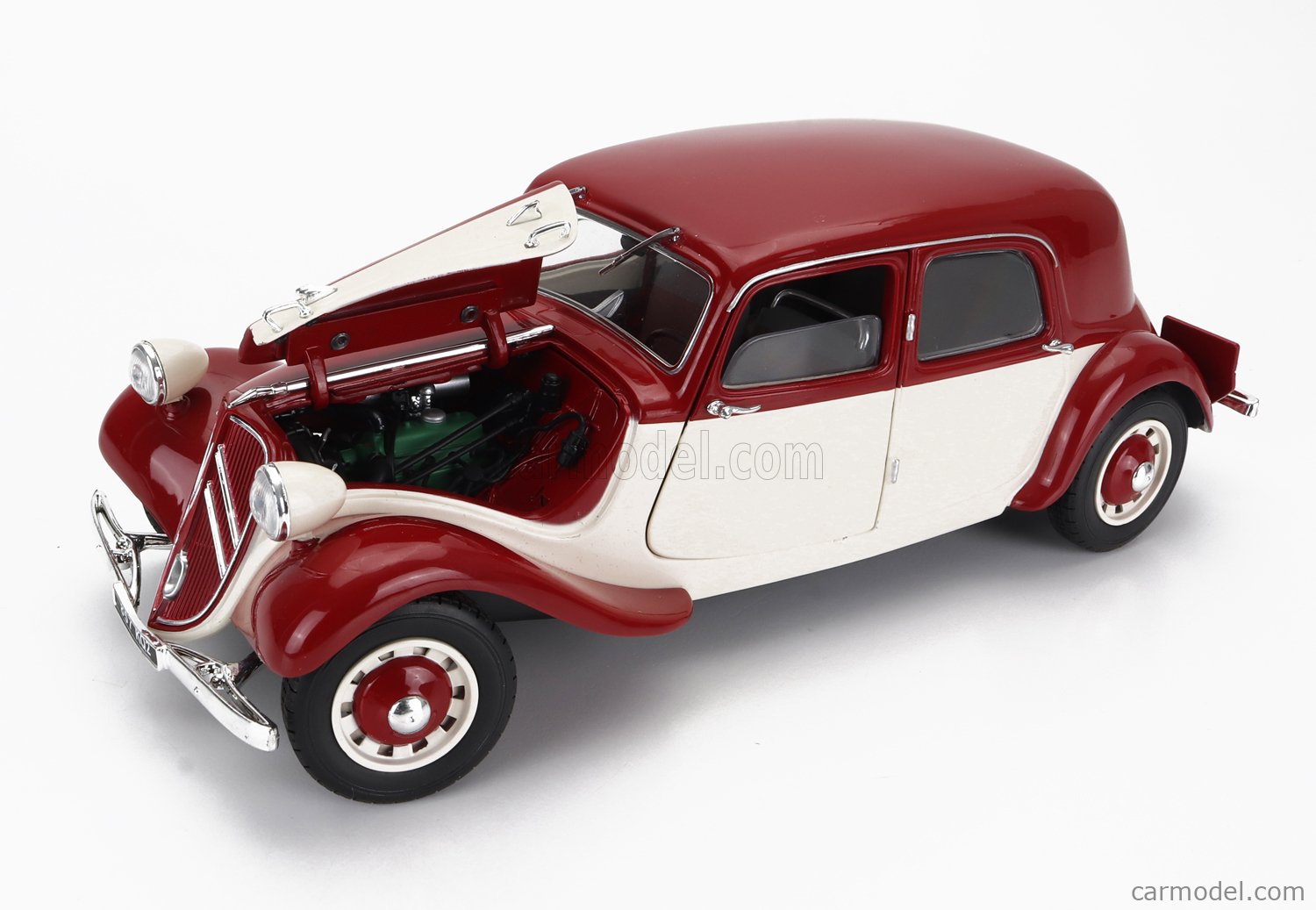 SOLIDO 1800907 Scale 1/18 | CITROEN 11CV TRACTION 1937 RED CREAM